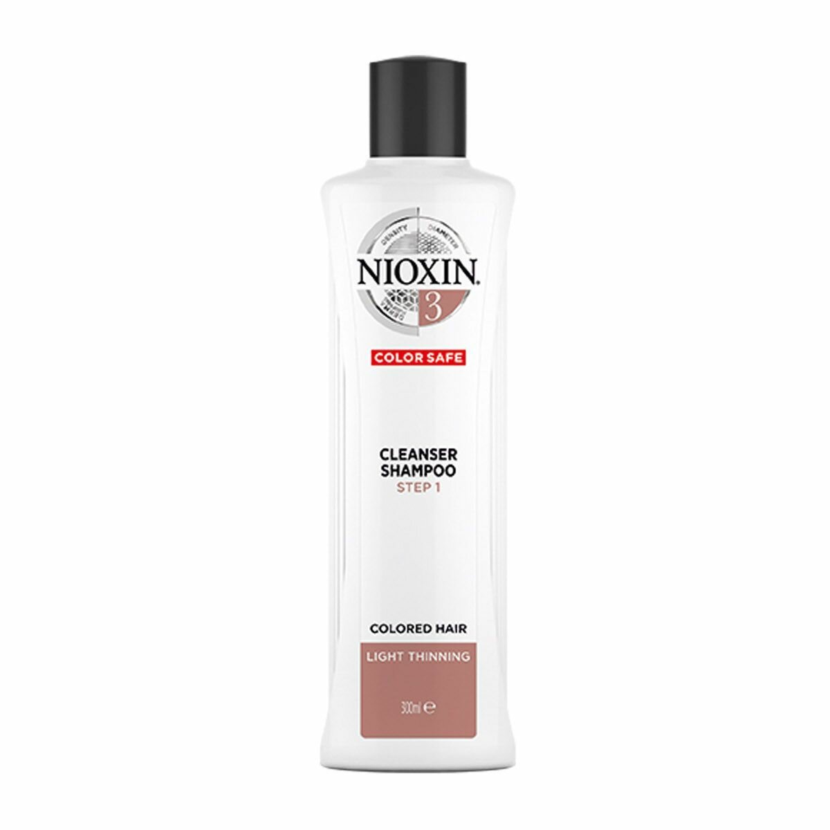 Nioxin System 3 Cleanser Shampoo, 300 мл, для окрашенных волос с признаками истончения