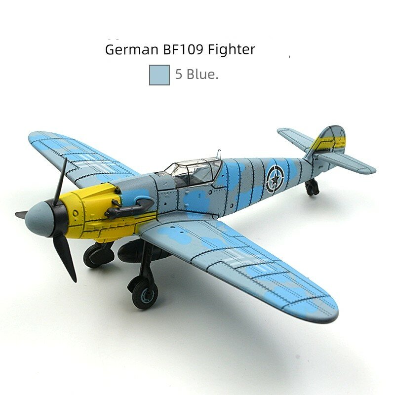 Набор модели самолета Второй мировой войны Bf-109, синий, 20-15-5 см