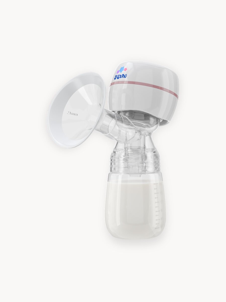 Молокоотсос электрический Sisbro, белый, 3 режима, USB-зарядка