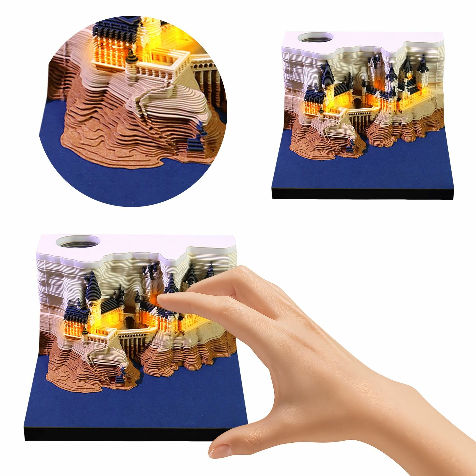 Настольный календарь-пазл с подсветкой, замок, 2026