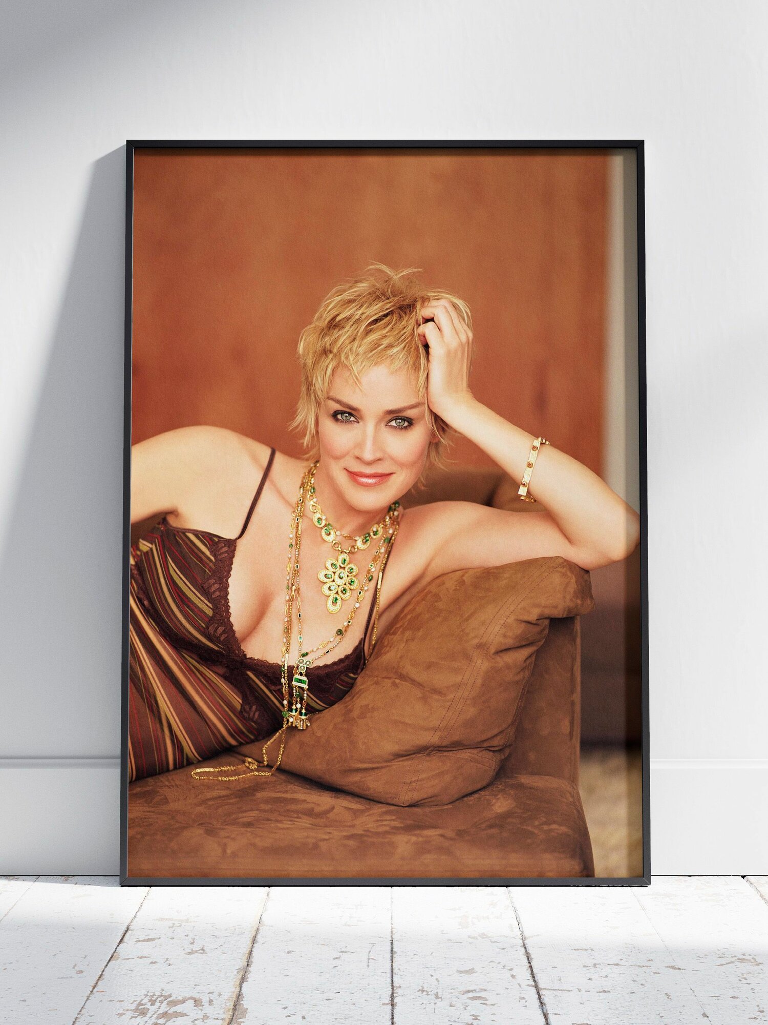 Плакат на стену для интерьера Шэрон Стоун (Sharon Stone 36) - Постер по актеру фильма, кино, сериала формата A4 (21x30 см)