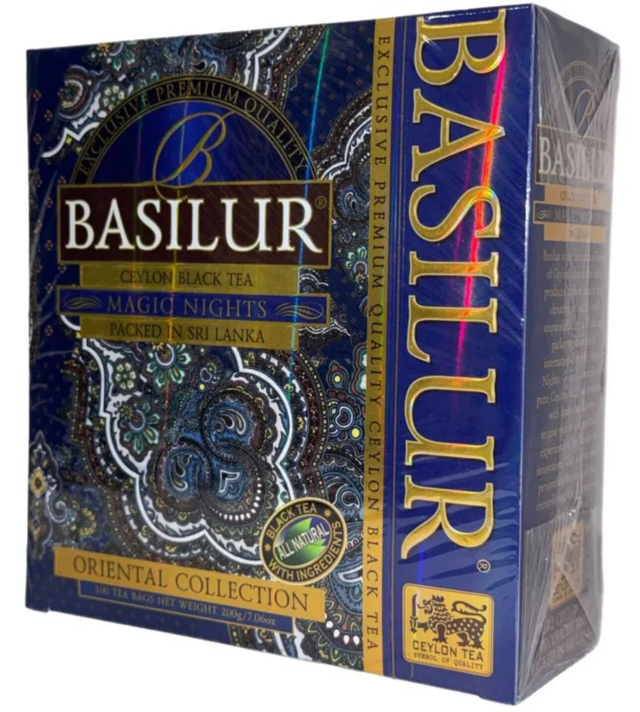 Чай Basilur Magic Nights 100 пакетиков (Базилур Волшебные ночи) Шри-Ланка