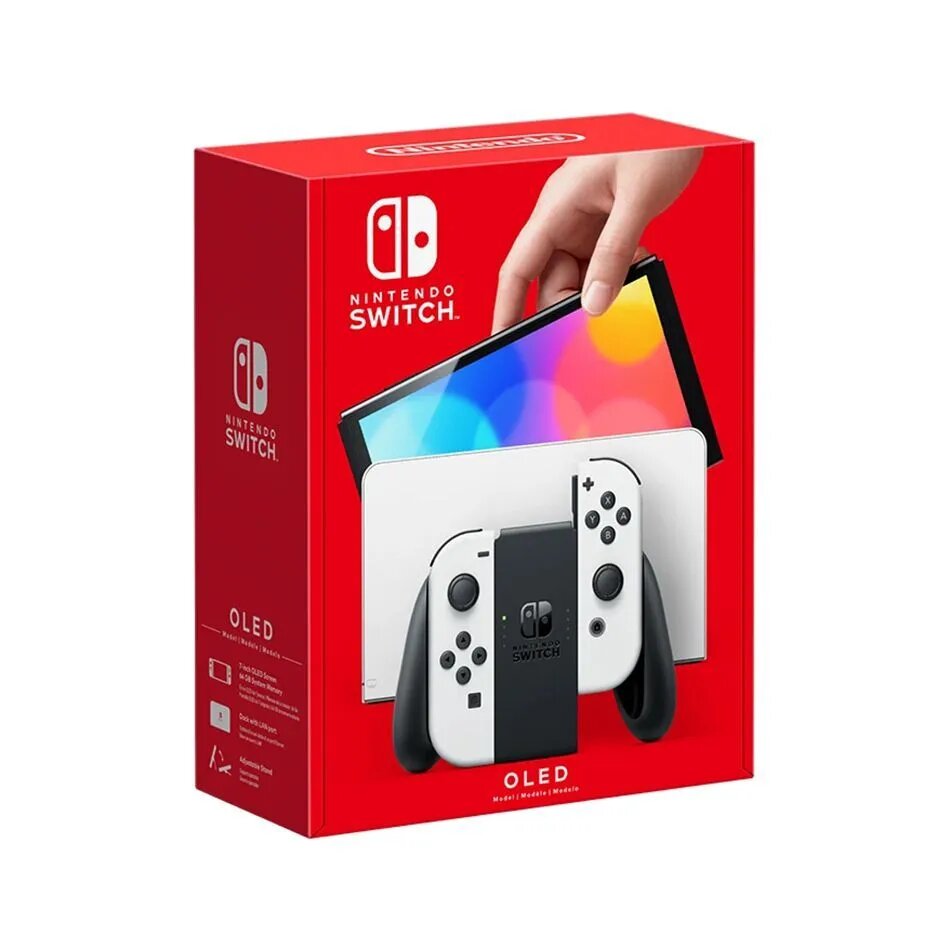 Игровая приставка Nintendo Switch OLED 7-дюймовым экраном 64 ГБ, Белый