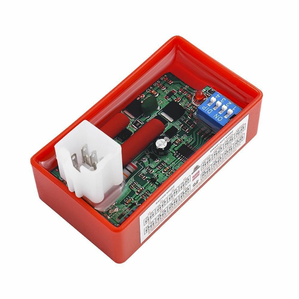 CDI блок зажигания для мотоциклов, ATV, картов, 6-контактный, AC, регулируемый, совместим с 4-тактными двигателями 110cc-300cc