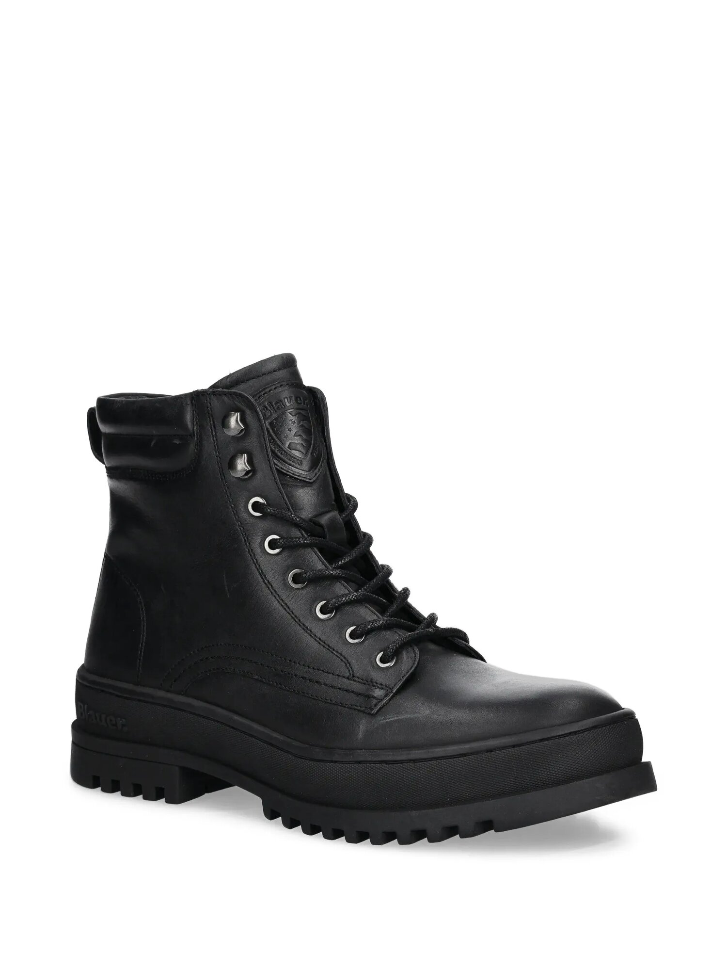 Ботинки Blauer Lace-up side-zip boots, размер 45, black/black — фото 1
