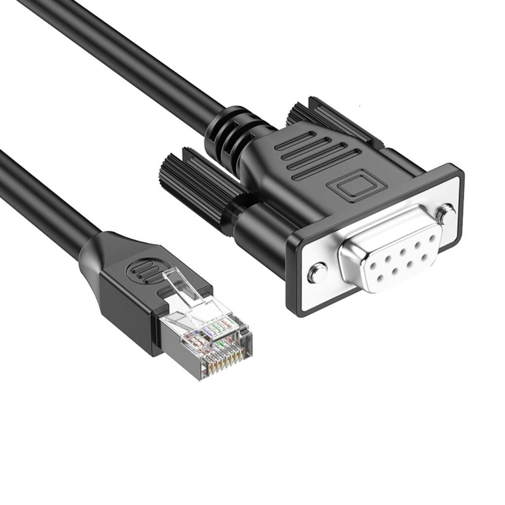 Кабель RJ45-DB9 RS232 для подключения серверов, 1.5m - Гнездовой разъем DB9