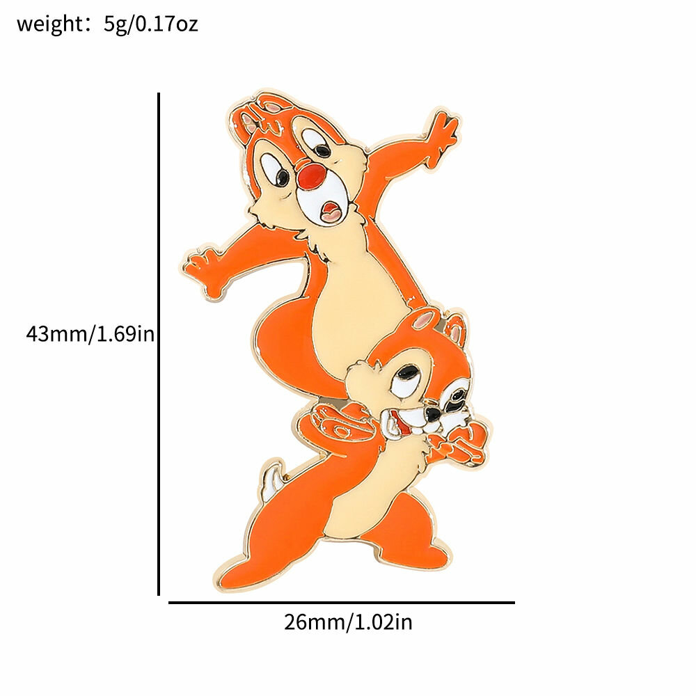 MINISO Брошь с персонажем мультфильма Диснея, личность, креативная анимация, периферийный элемент, милый, очень милый, высококачественный металлический значок, аксессуары