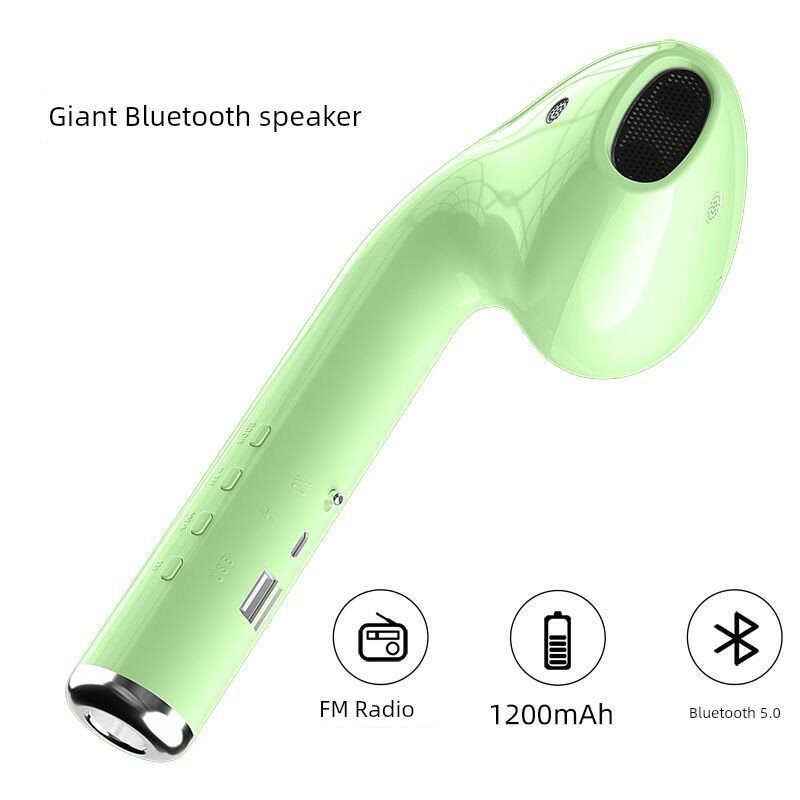 Большая Bluetooth-колонка 2-го поколения, в комплекте зарядное устройство, коробка, инструкция - Зеленый