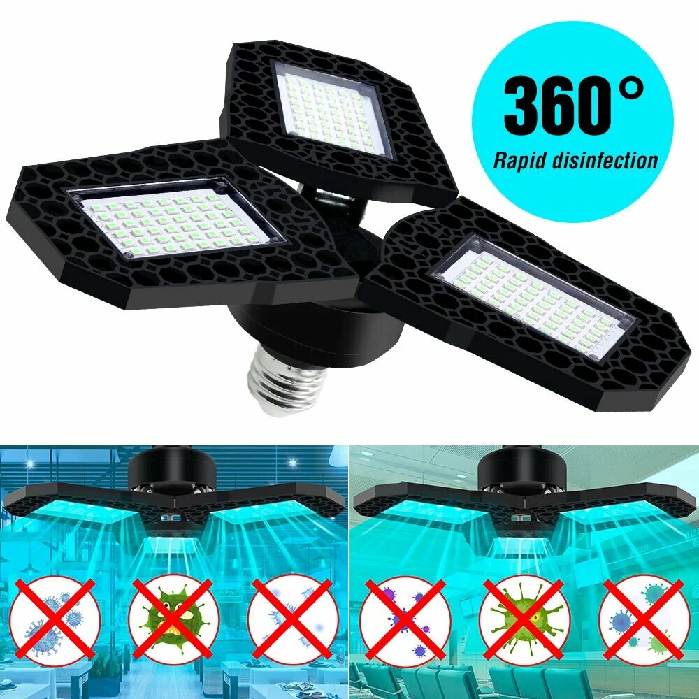 CanLing УФ-лампа для дезинфекции 40/60/80 Вт, UV Germicidal, E27 60W, 2 Years Warranty