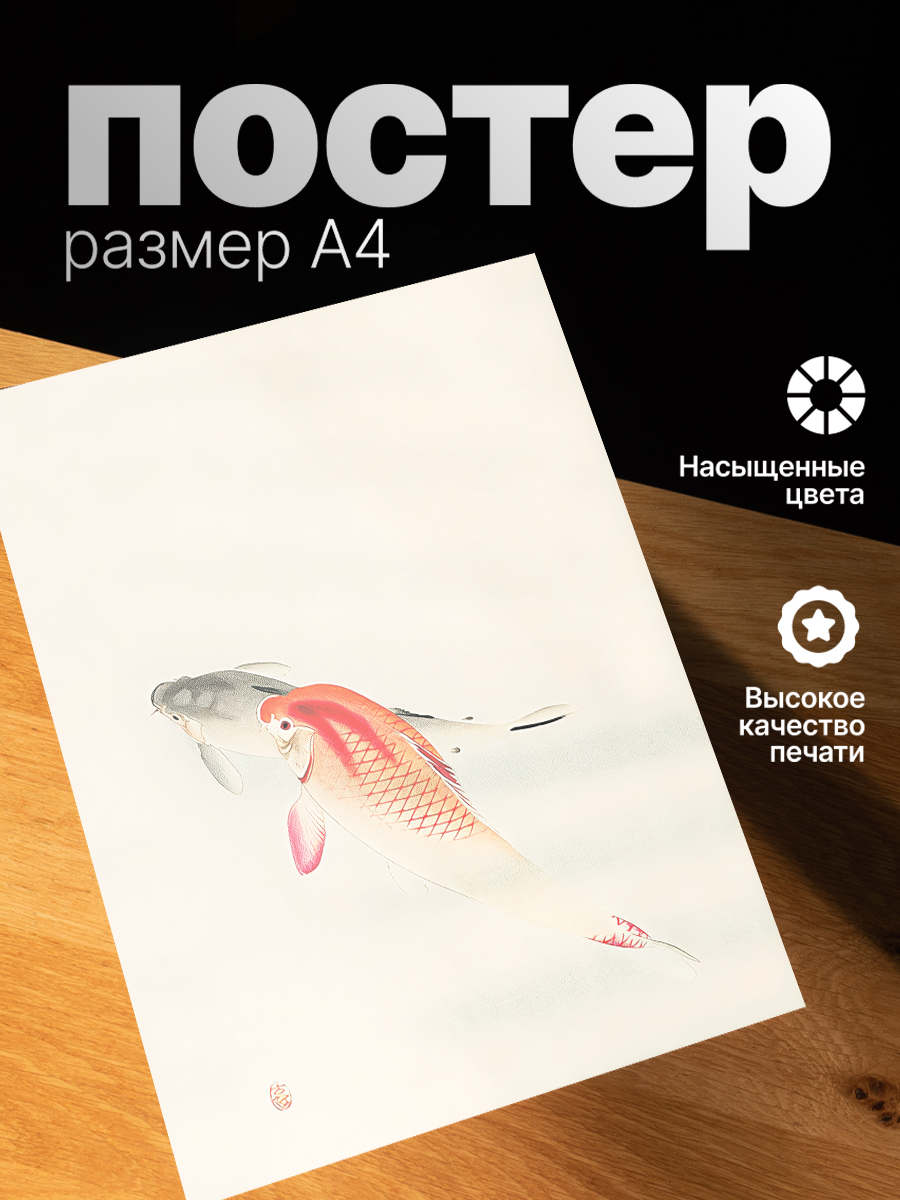 Постер ZEKEKS Минимализм, на стену, без рамы, 29x21 см, цифровая печать