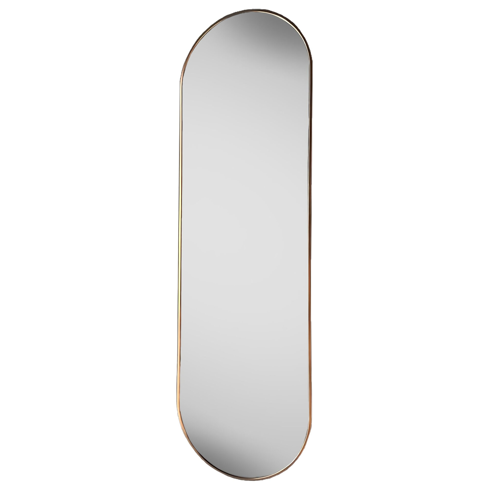 Зеркало овальное в металлической раме PALAZZO 500х1700мм золотой