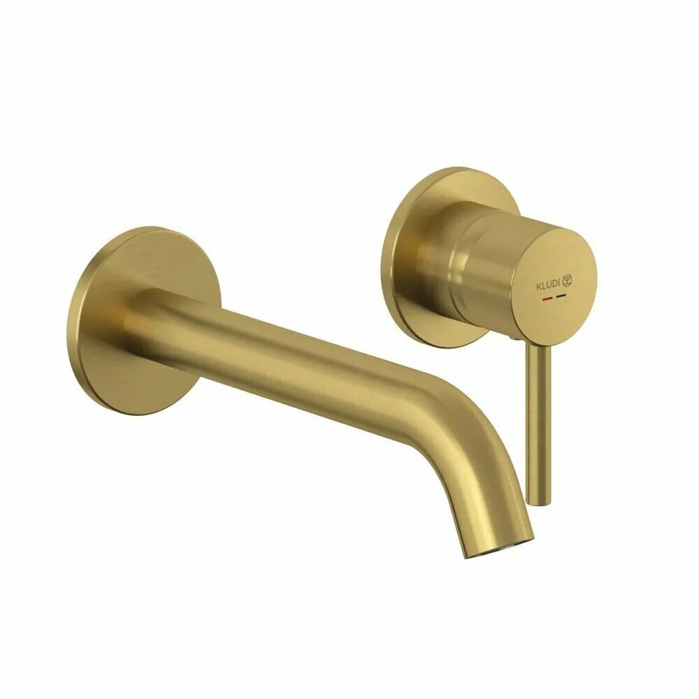 Смеситель для раковины KLUDI BOZZ 38245N076 (брашированное золото, L-23)