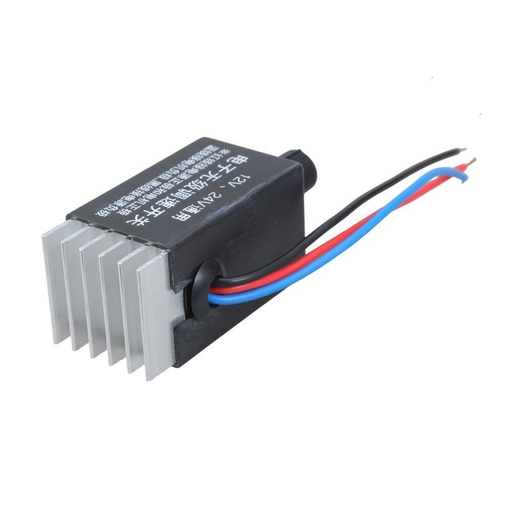 Трехпроводной электронный регулятор частоты вращения Регулятор частоты вращения двигателя для двигателей постоянного тока 12 В 24 В Вентилятор воздуходувки