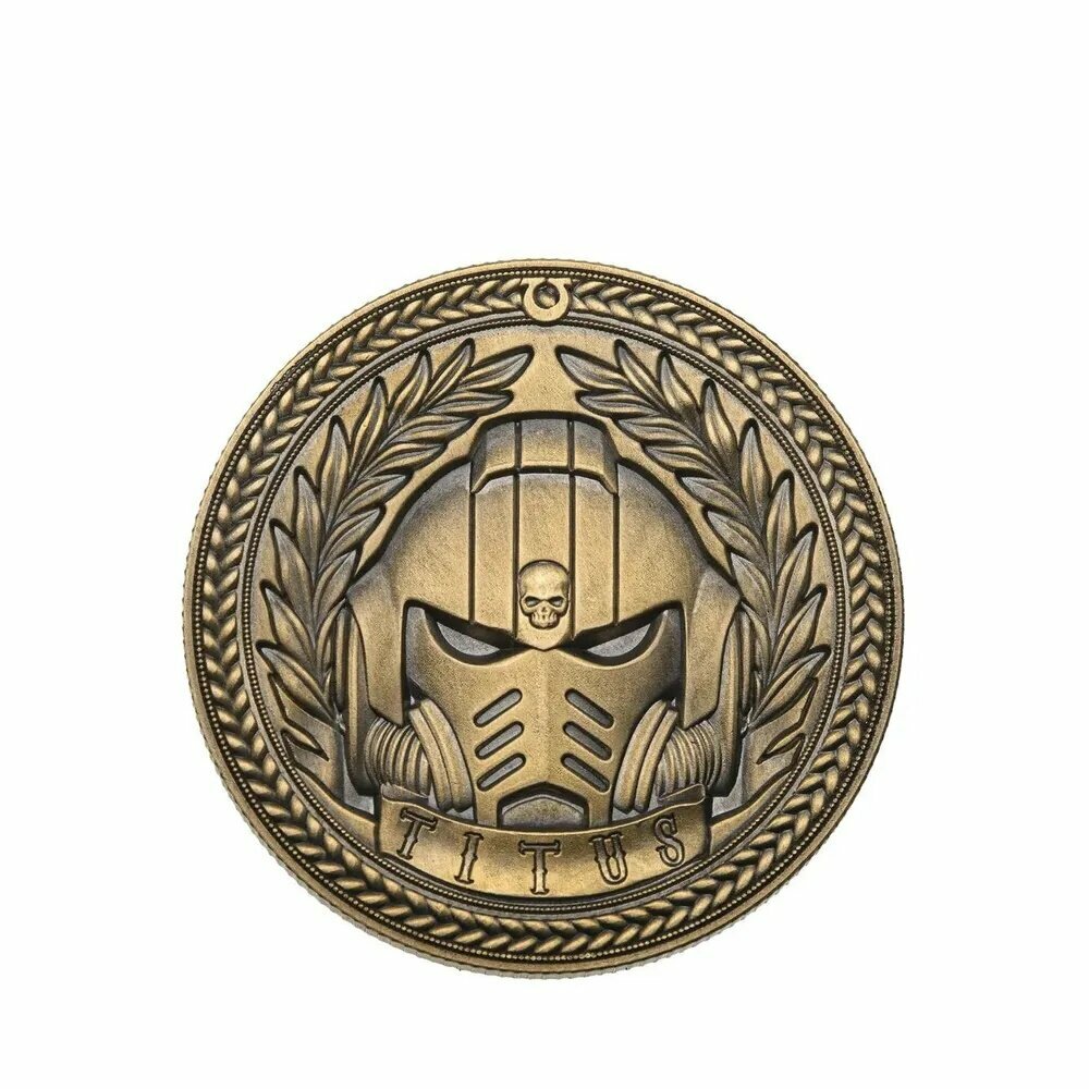 Warhammer 40K Космодесантник 2 Титус Ультрамарин Коллекционная монета / Warhammer 40K Space Marines 2 Titus Ultramarines Collectible Coin