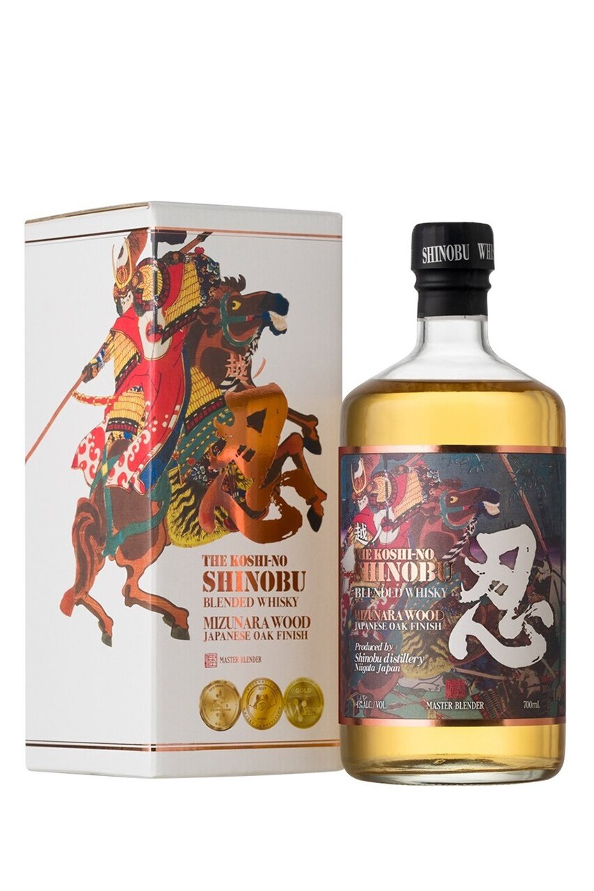 Виски Шинобу Блендед, купажированный, в подарочной упаковке, 0.7л