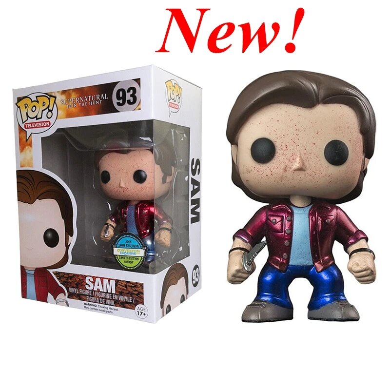 FUNKO POP Сверхъестественное: Сэм (93), Бордовый, New in Box