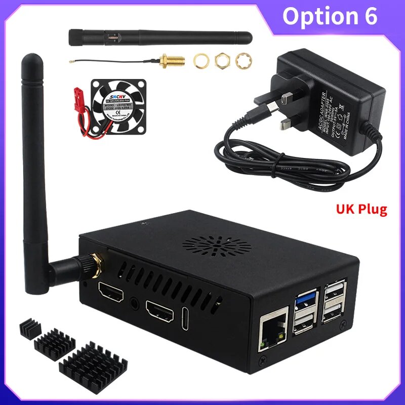 Корпус для Orange Pi 5 Max с вентилятором SHCHV