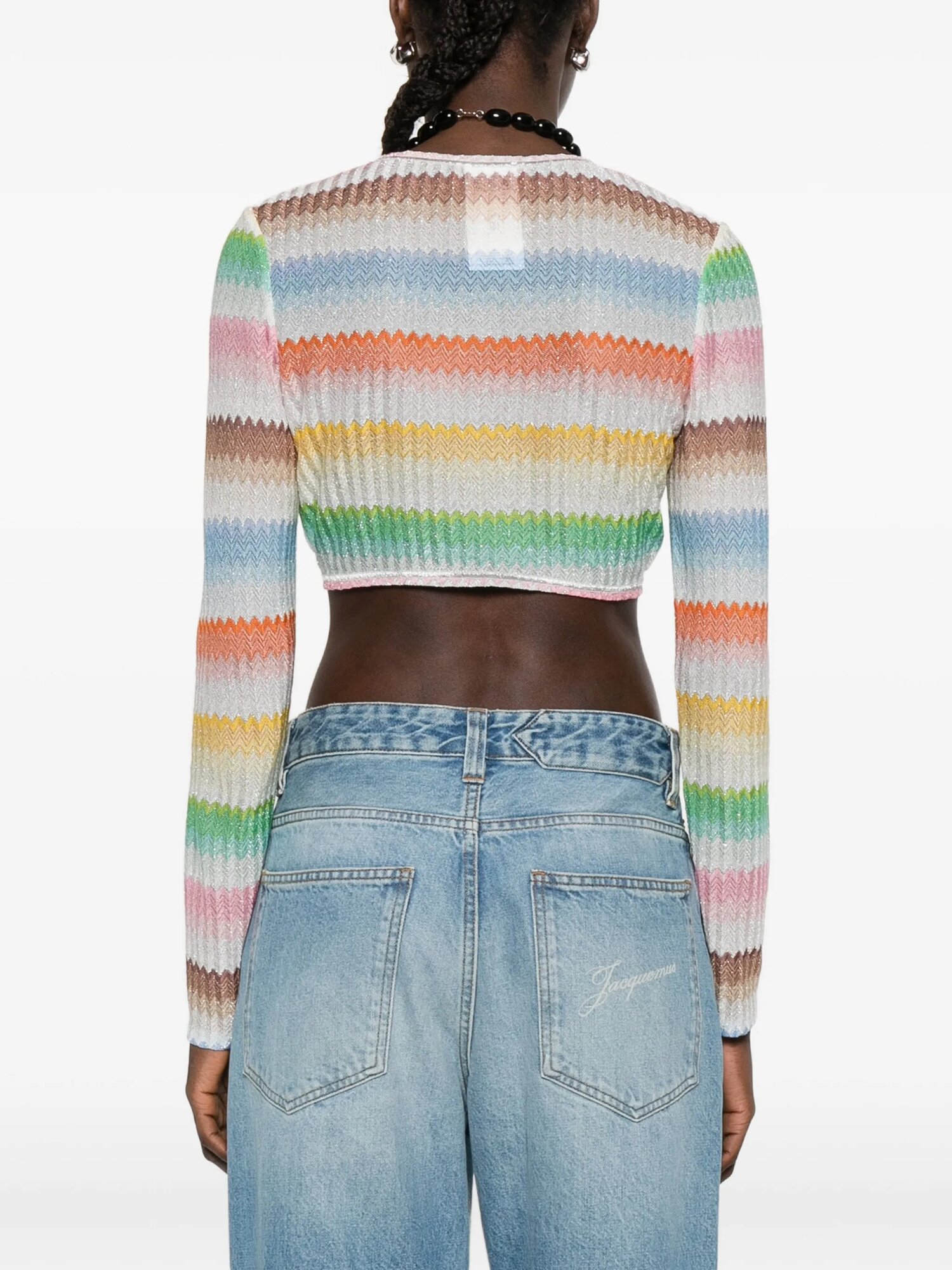 Топ Missoni Long-sleeve top, размер 42, white — фото 1