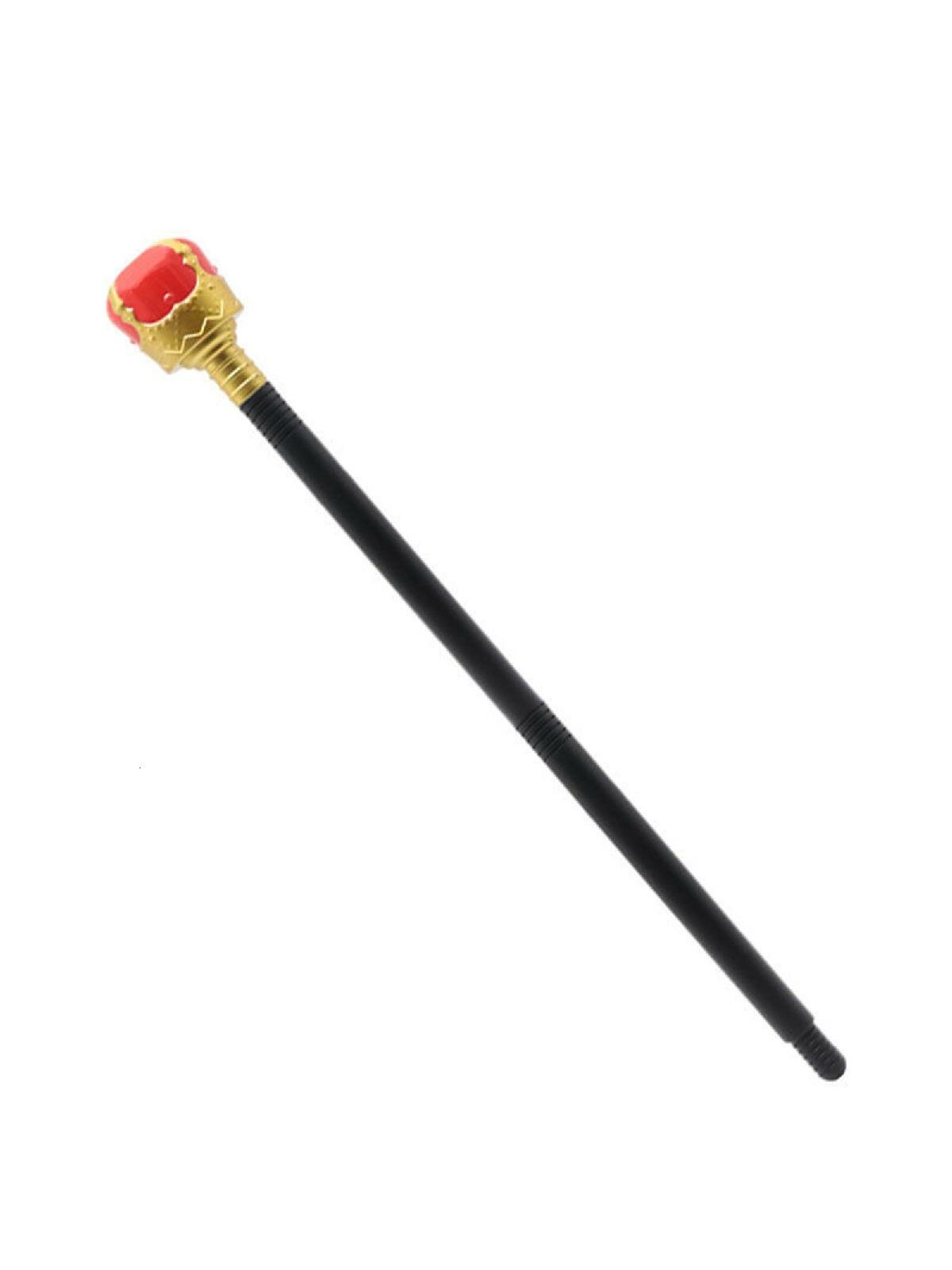 Египетский посох-трость с кристаллами, 76 см красный Король