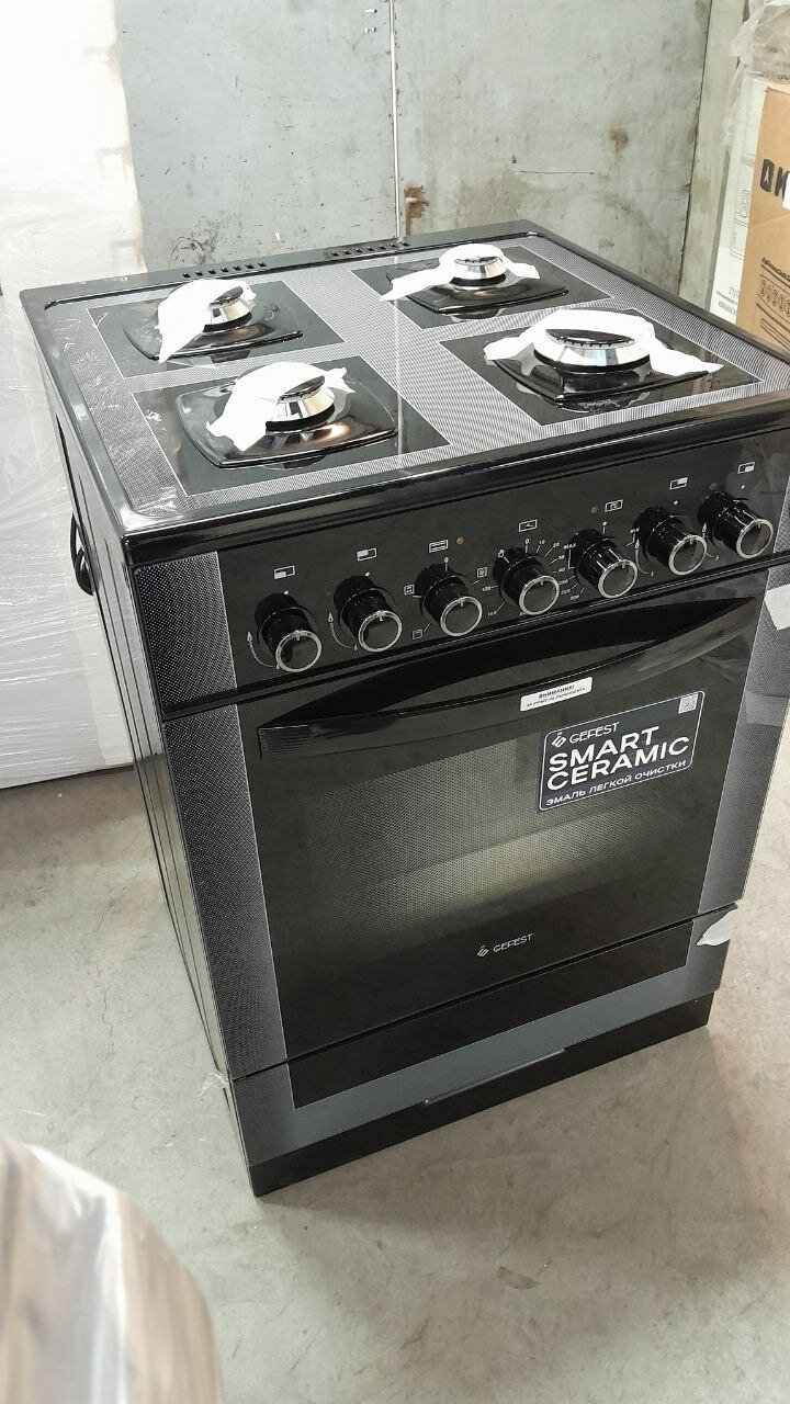 Плита комбинированная GEFEST 6502-02 0044 черный (уценка)