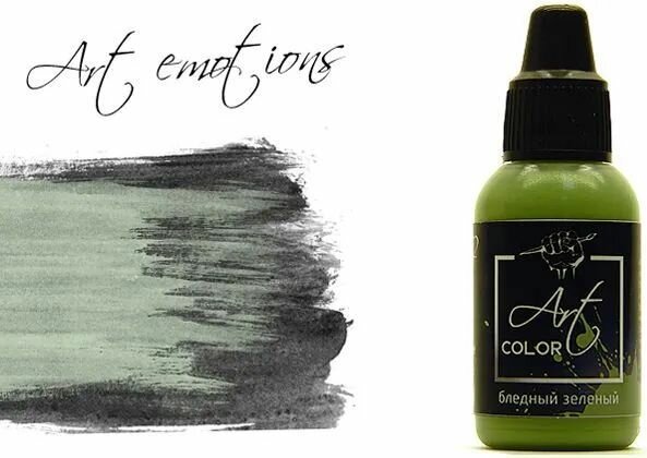 ART172 Краска акриловая Pacific88 Art Color 18 мл бледный зеленый (pale green)