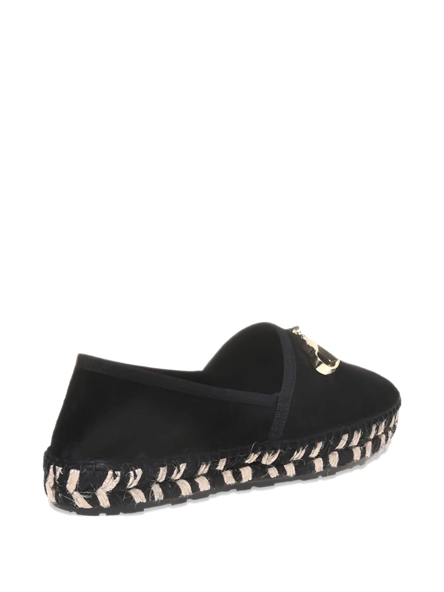 Эспадрильи LOVE MOSCHINO Heart charm espadrilles, размер 35, black/black — фото 1