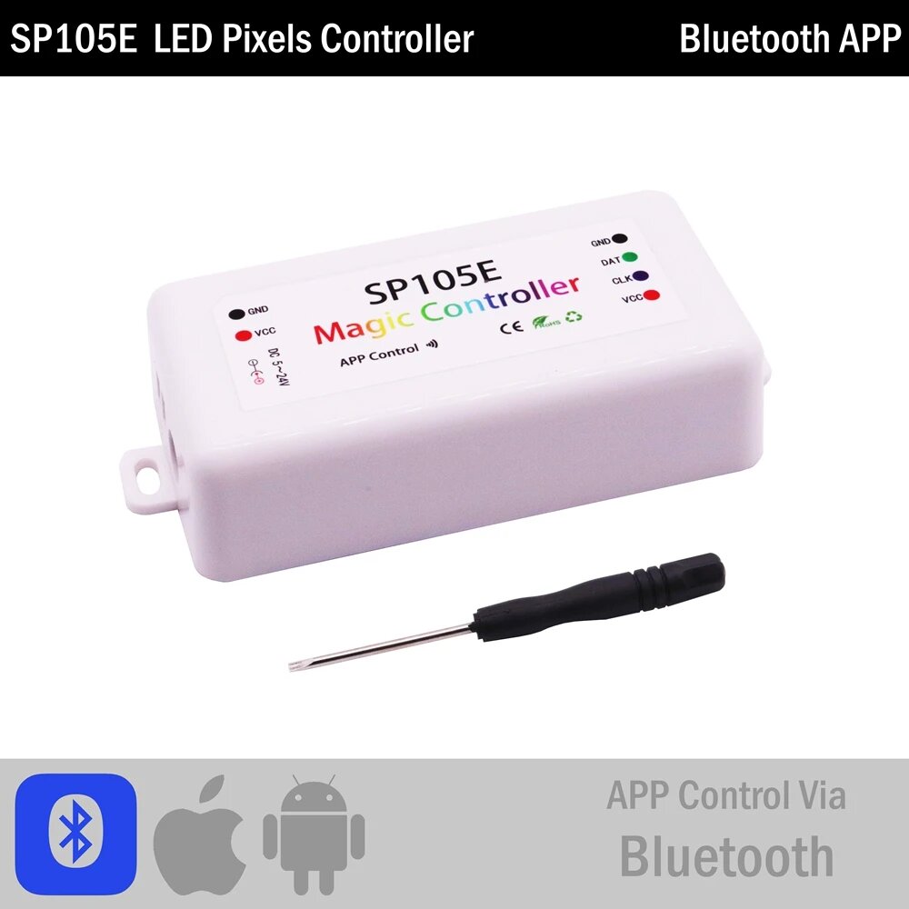 SP105E Bluetooth RGB контроллер для LED Pixel