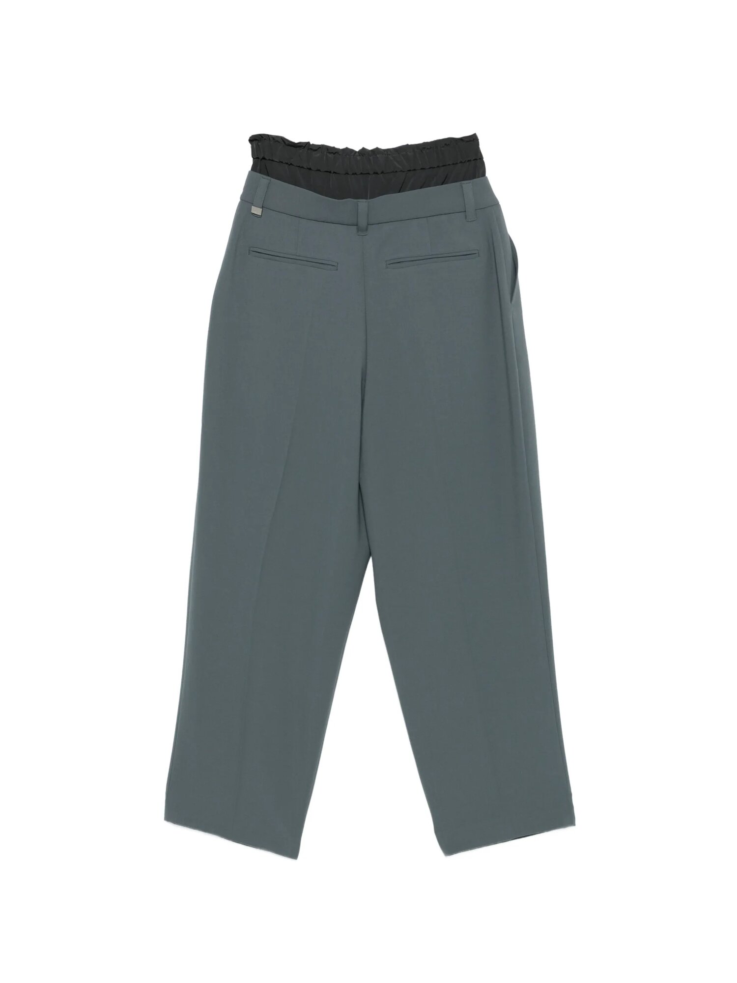 Брюки SYSTEM Pleated drawstring trousers, размер 38, серый — фото 1