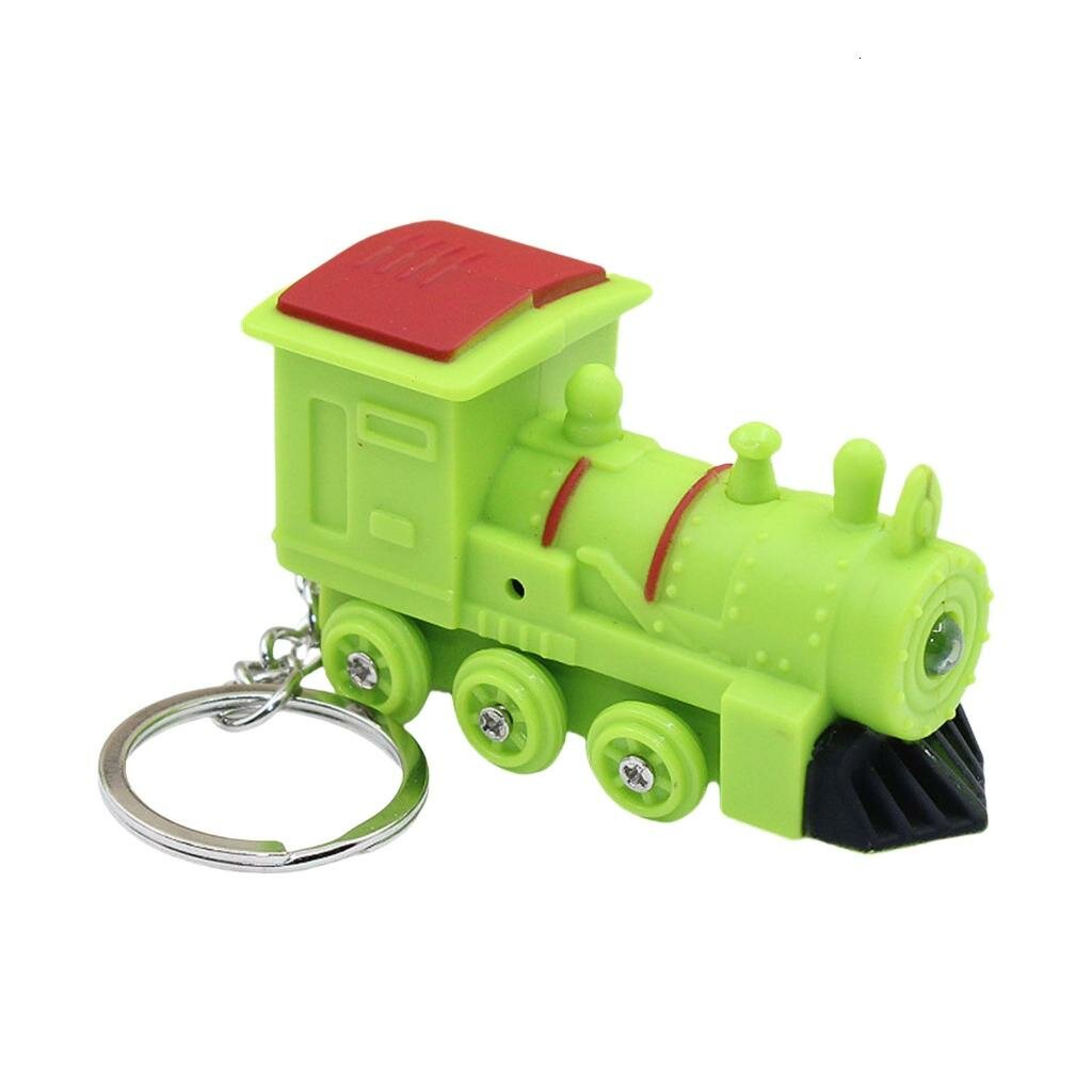 Железнодорожный брелок со звуком и подсветкой, Зеленый