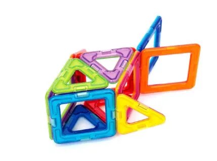 Конструктор MAGFORMERS Basic Set Line 40PCS Магнитный конструктор для мальчиков и девочек, 40 деталей — фото 1
