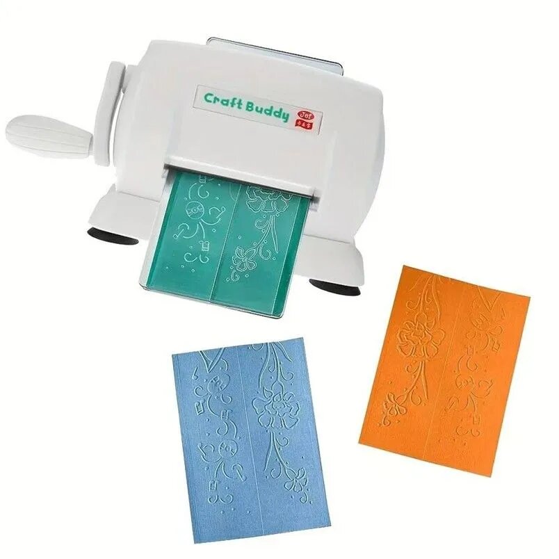 Craft Buddy Машинка для вырубки белого цвета для вырубки и эмбоссирования металла для скрапбукинга — фото 1