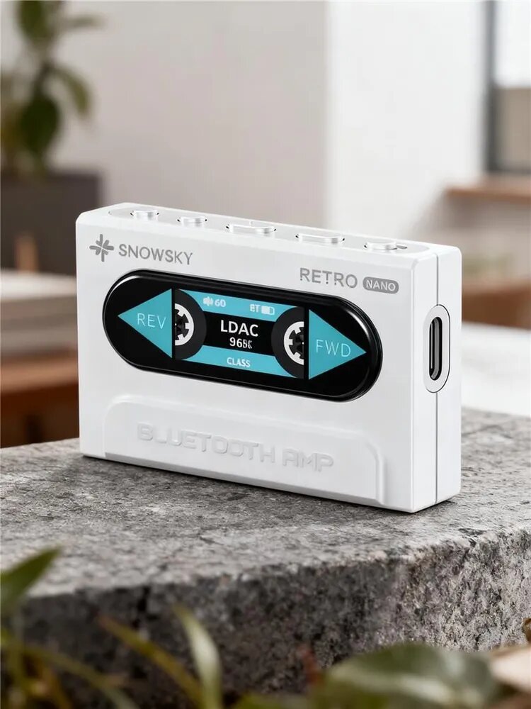 Fiio Snowsky Retro Nano Беспроводной аудиоприемник Bluetooth без потерь для наушников с адаптером усилителя 3,5 мм/4,4 мм