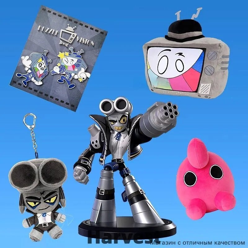 Mr puzzle Фигурка SMG4 MR WPNZ Коллекционная фигурка Among Us на подставке из винила — фото 1