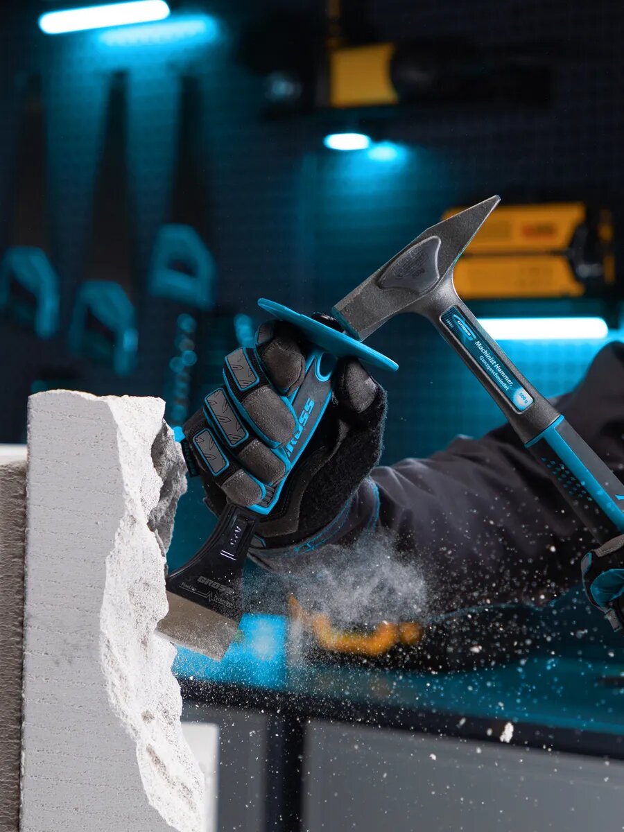 Зубило-конопатка с протектором 215 х 60 мм-2-3/8"