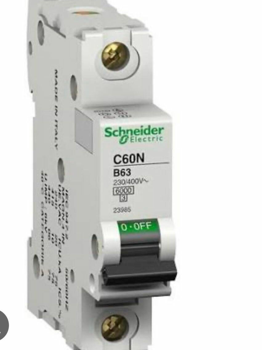 Автоматический выключатель Schneider Electric Multi9 C60N 1P 1А (B) 6кА