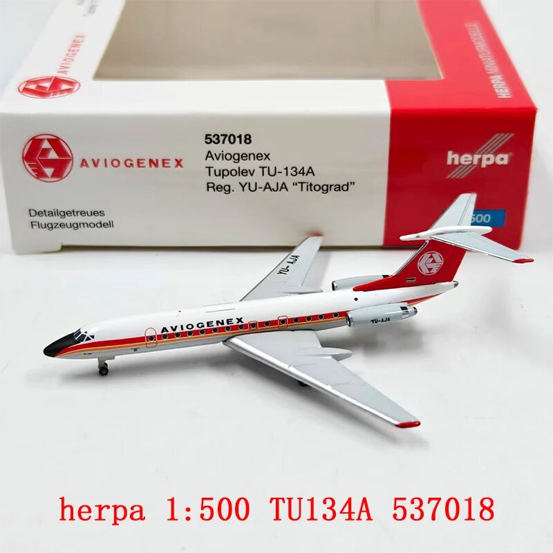 Модель самолета Herpa TU134A 1:500