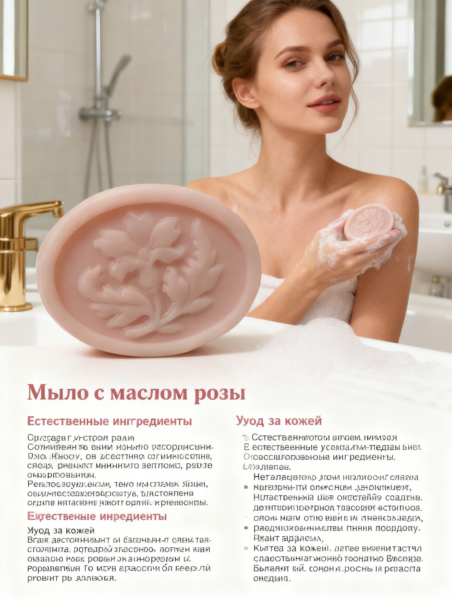 Мыло ручной работы с эфирным маслом, вымойте лицо и примите ванну чистым и не сухим
