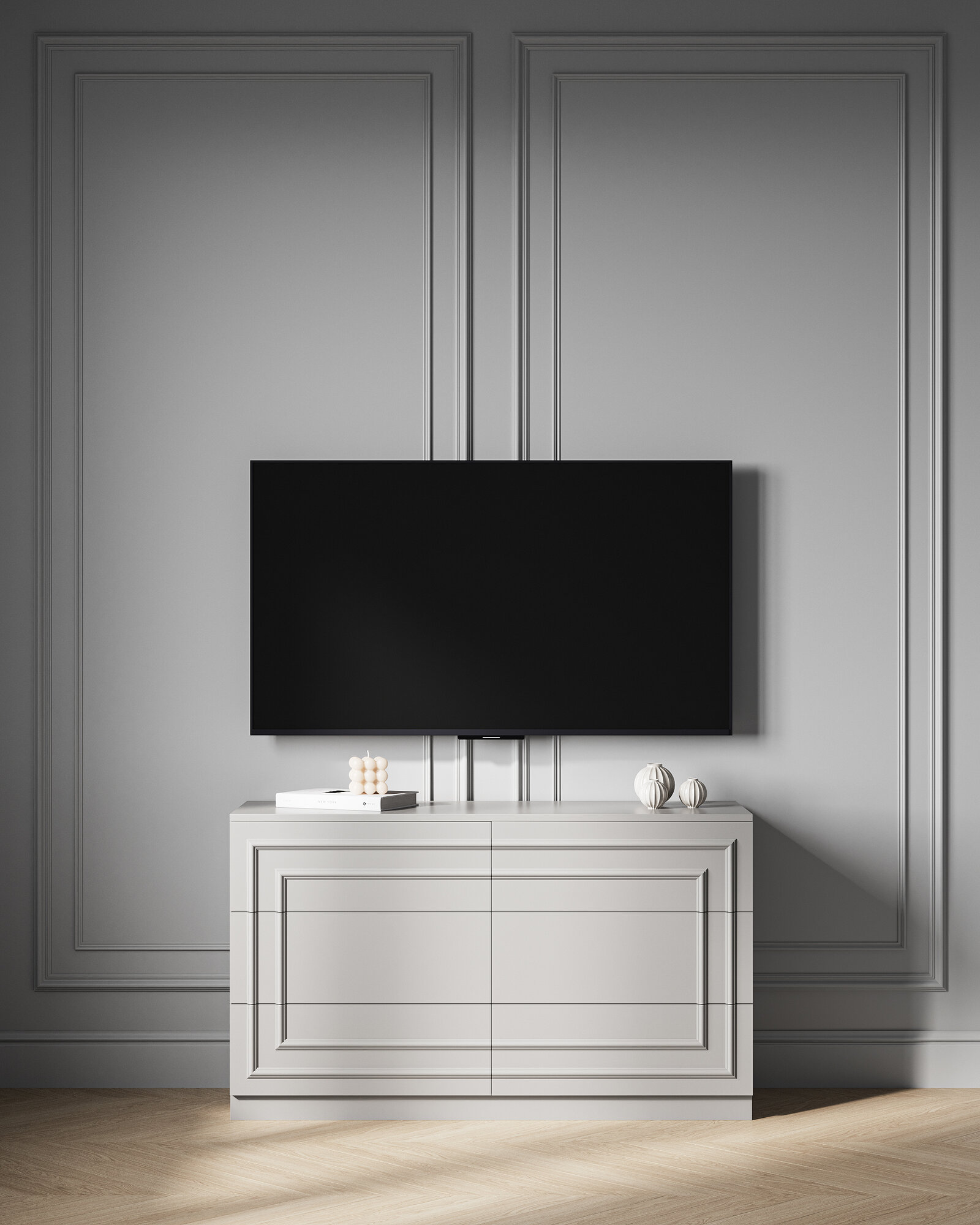 Комод Оливия с ящиками для одежды и хранения вещей, современный стиль, МДФ фасады