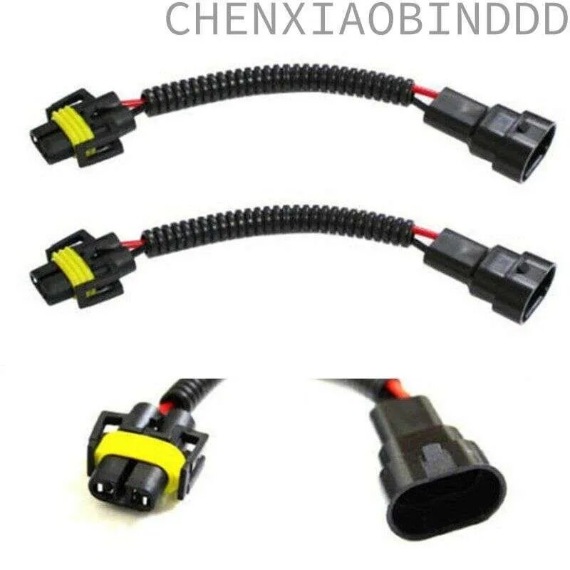 Переходник на фары H11-HB4 (2 шт.) для замены ламп или установки ПТФ, термостойкий пластик