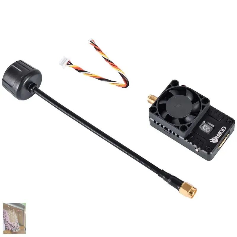 9IMOD 3.3G 2.5W VTX Передатчик Видеосигнала 7-36V Фрезерованный Корпус, Встроенный Микрофон для Компонентов Своей Сборки Дальнего Действия и Гонок.