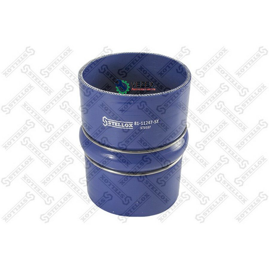 STELLOX 8111247SX патрубок интеркулера! силик, краснD=89мм, L=124 2кольца\RVI Premium/Kerax DXi 13/AE Magnum