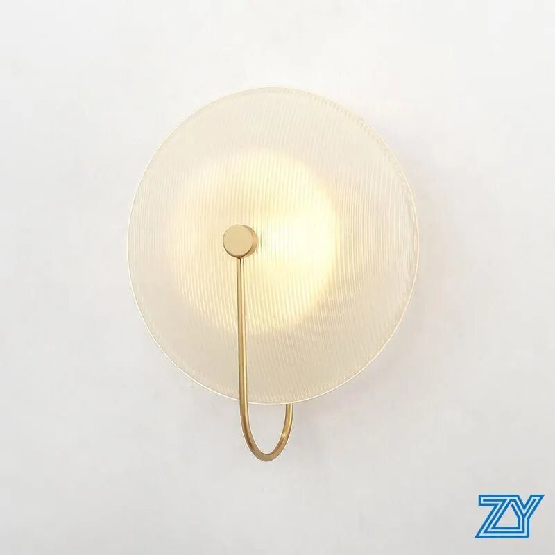 Настенный светильник LED 7 Вт для гостиной и кухни, прозрачный/золотой, 1 шт
