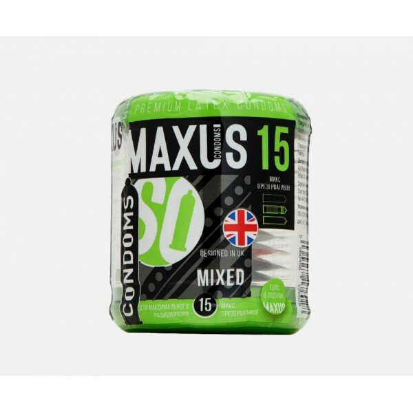 Презервативы Maxus набор Mixed Air №15 в пластиковом кейсе