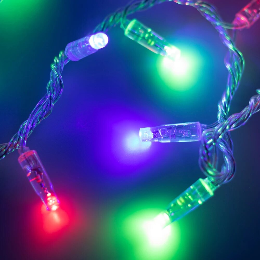Светодиодная гирлянда ARD-STRING-CLASSIC-10000-CLEAR-100LED-LIVE RGB (230V, 7W) (Ardecoled, IP65, 1 год) 025793