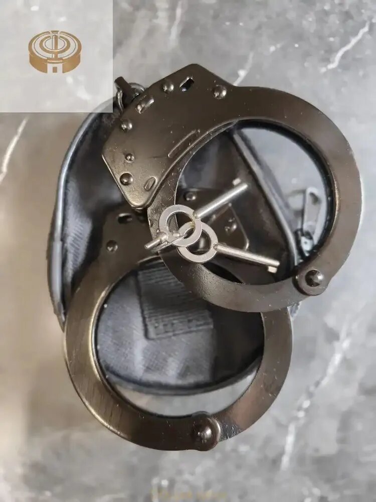 Наручники металлические полицейские настоящие с чехлом БДСМ
