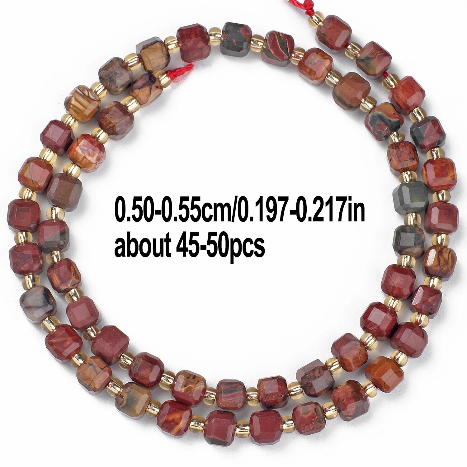 Бордовые бусины из агата пикассо, 45-50 шт