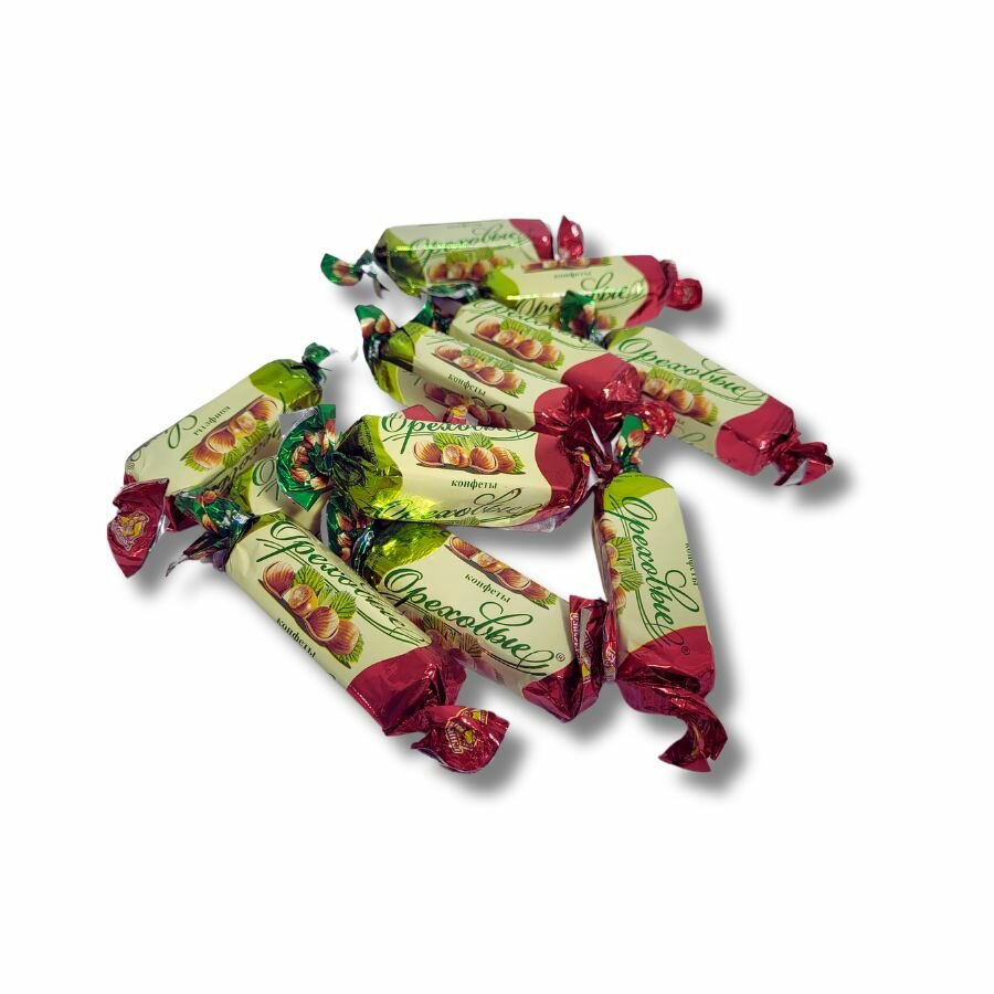 Конфеты "Ореховые", вафельные глазированные , ореховый вкус, 1000 гр