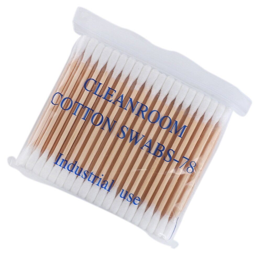 300 Ватных палочек с длинной ручкой для бережного нанесения макияжа и бытовой химии