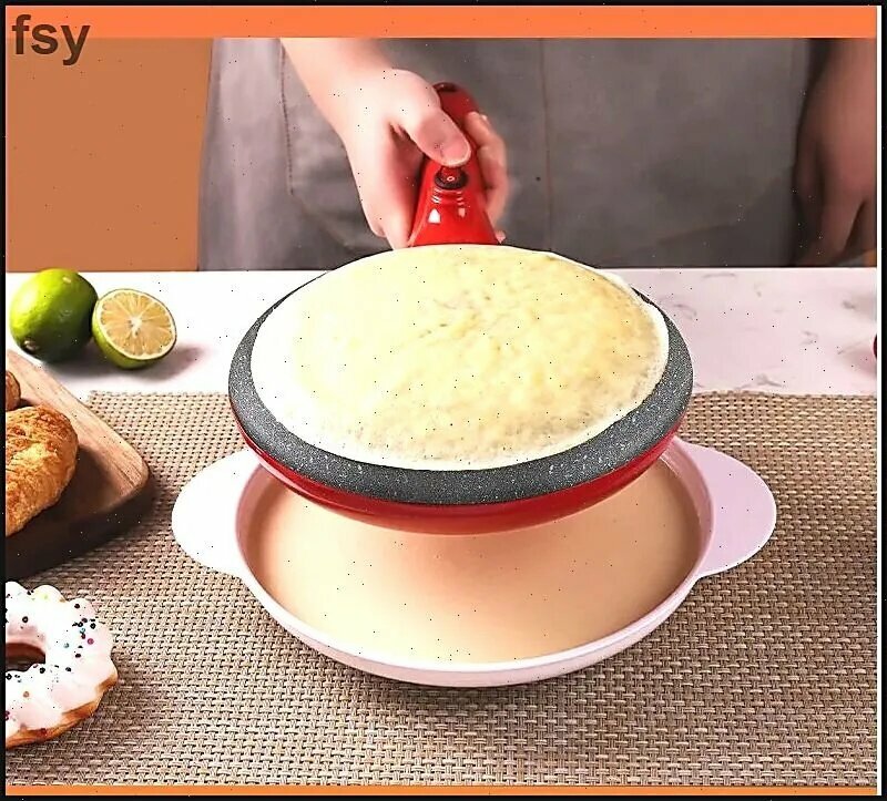 Погружная электрическая блинница 20 см с антипригарным бестселлер покрытием