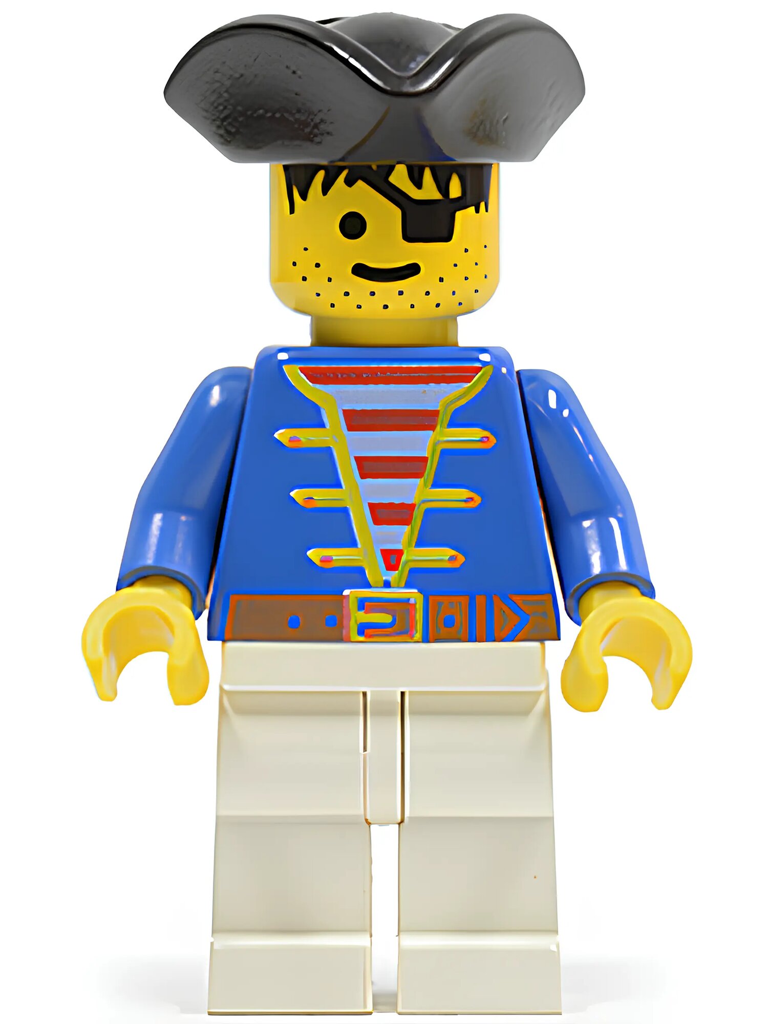 Минифигурка Lego Pirate Blue Jacket White Legs pi006 U